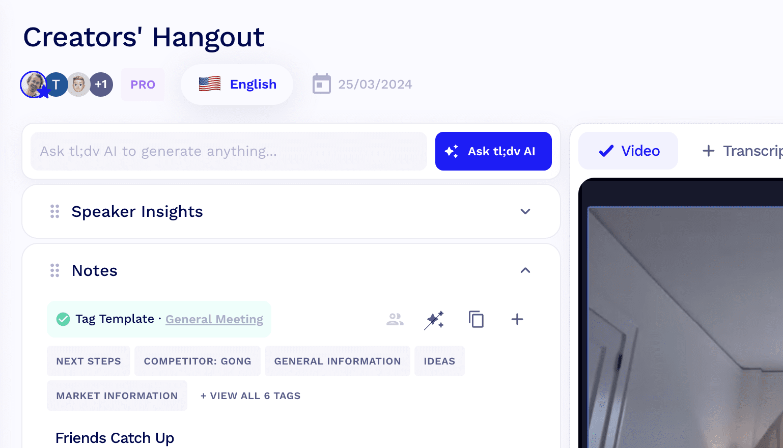 Einführung in die wiederkehrenden AI-Berichte von tl;dv- tl;dv