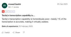 Mon honnête Tactiq Revue et 5 meilleures alternatives de transcription (2025) - tl;dv